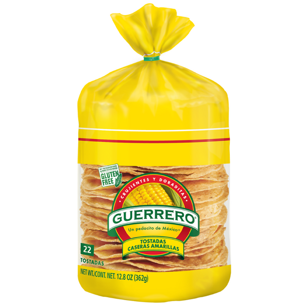 Yellow Corn Tostadas 362Gr | Tostadas Caseras Amarillas De Maiz | By G ...