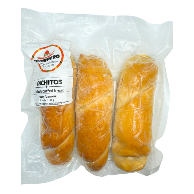 Rolled Stuffed Bread x3 | Cachitos Pan Relleno de Jamon | By Sombrero ...