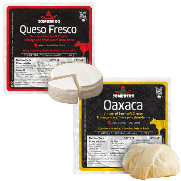 Cheese Two Pack | Oaxaca Cheese And Fresh Cheese | Queso Oaxaca Y Ques ...
