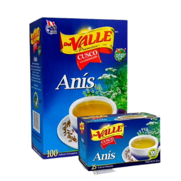Anise Tea 25 Tea Bags 37.5gr | Te de Anis | By Del Valle ...
