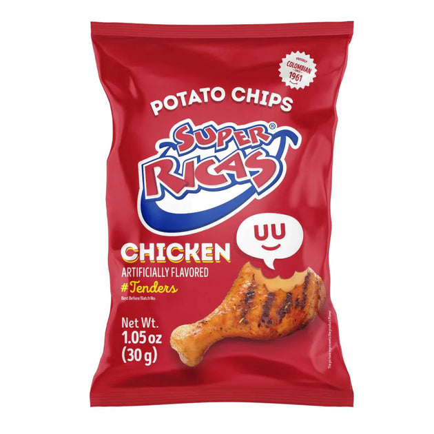 Super Ricas Chicken Potato Chips x2 | Papas Super Ricas Sabor A Pollo ...